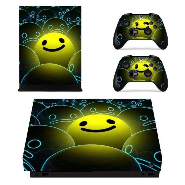 Emoji print Xbox One X Skin Sticker Cover - ConsoleSkins.co