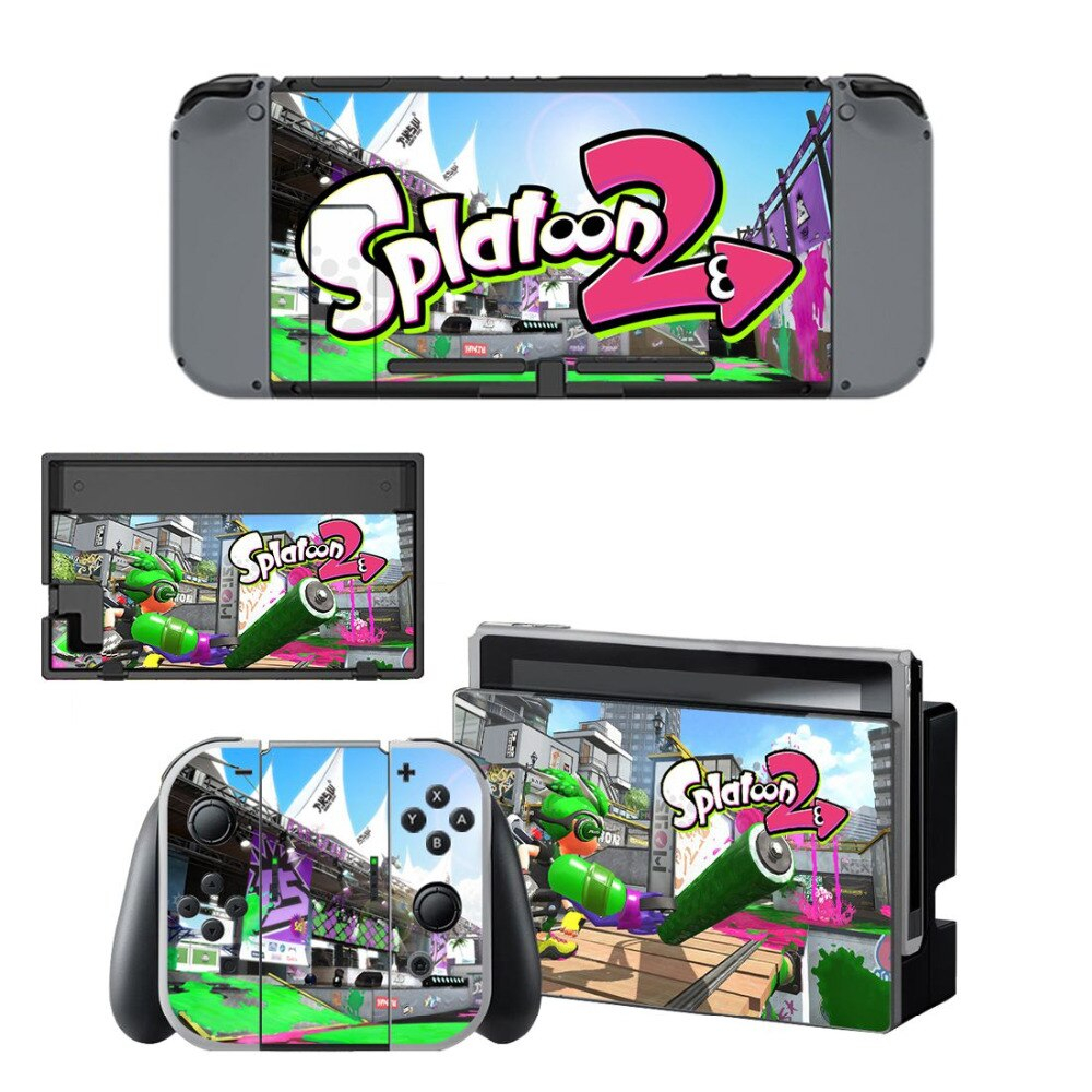 Splatoon 2 Nintendo Switch Skin Sticker Console Controller Vinyl Decals ...