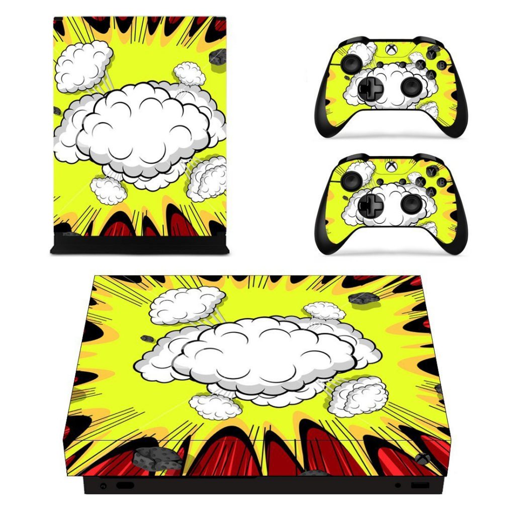 Abstract Retro Burst Skin Sticker Decal For Xbox One X Design 1 ...