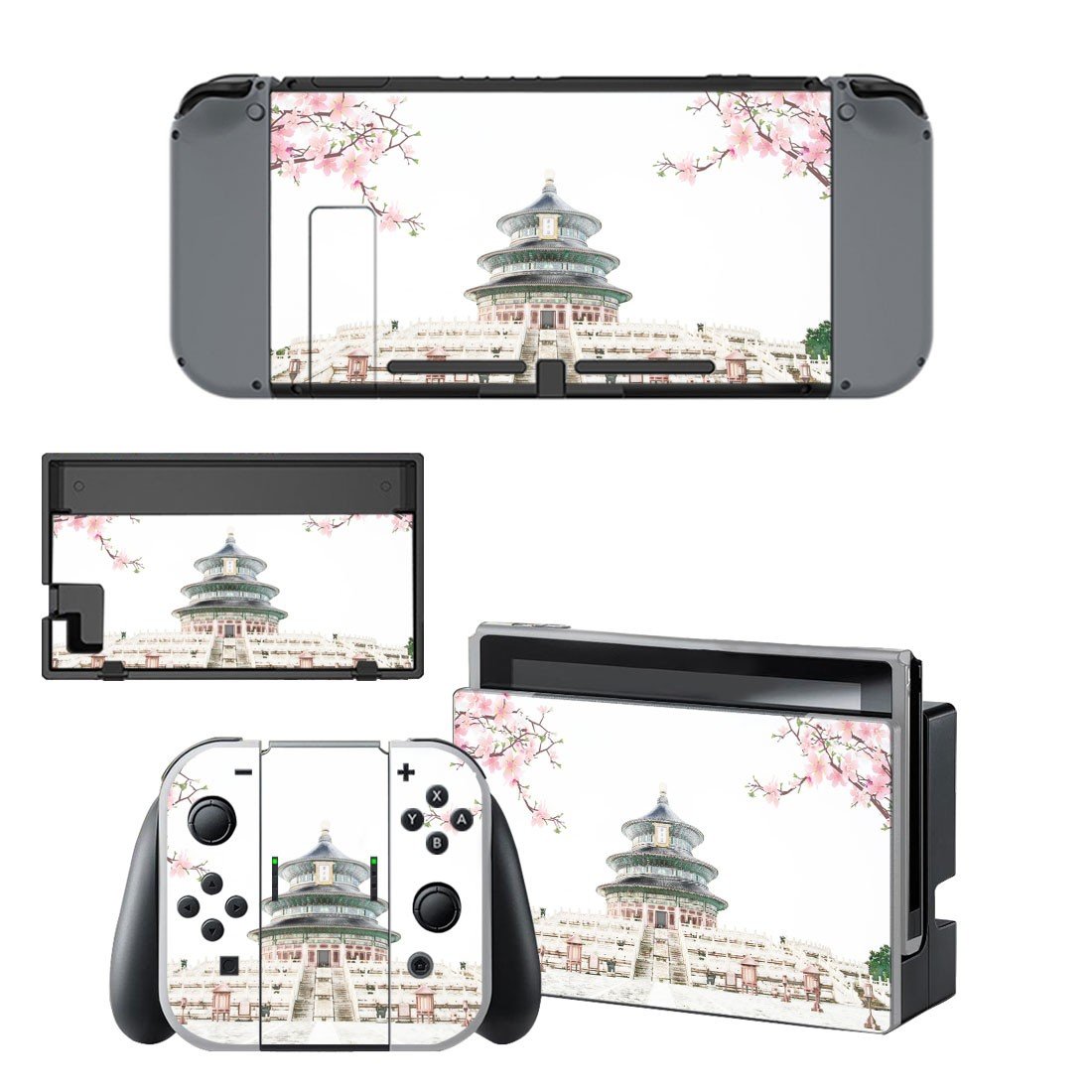 Chinese architecture Skin Sticker Decal For Nintendo Switch ...