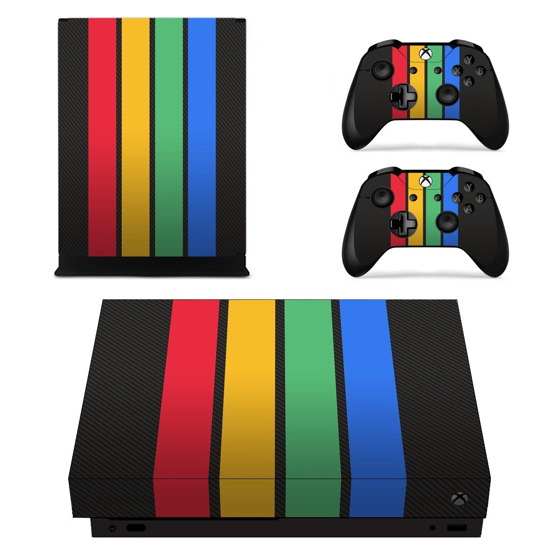 Colorful Columns Skin Sticker Decal for Xbox One X - ConsoleSkins.co