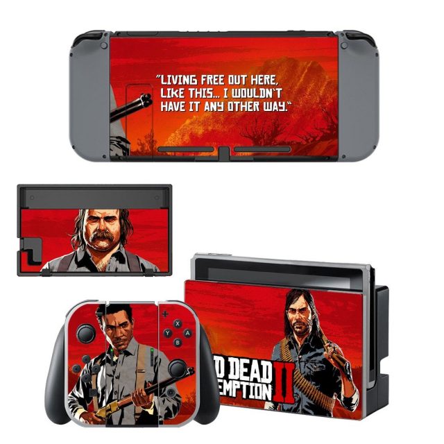 Red Dead Redemption 2 Decal Skin Sticker for Nintendo Switch ...