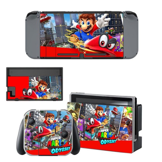 Game Super Mario Skin Sticker For Nintendo Switch NintendoSwitch ...