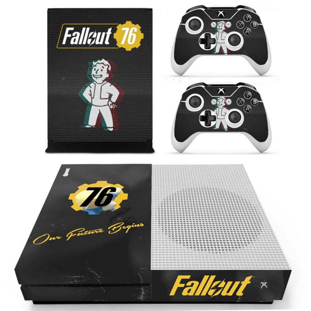 Xbox One S And Controllers Skin Cover Fallout 76 - ConsoleSkins.co