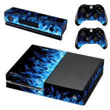 Blue Fire Flame Cover For Xbox One - ConsoleSkins.co