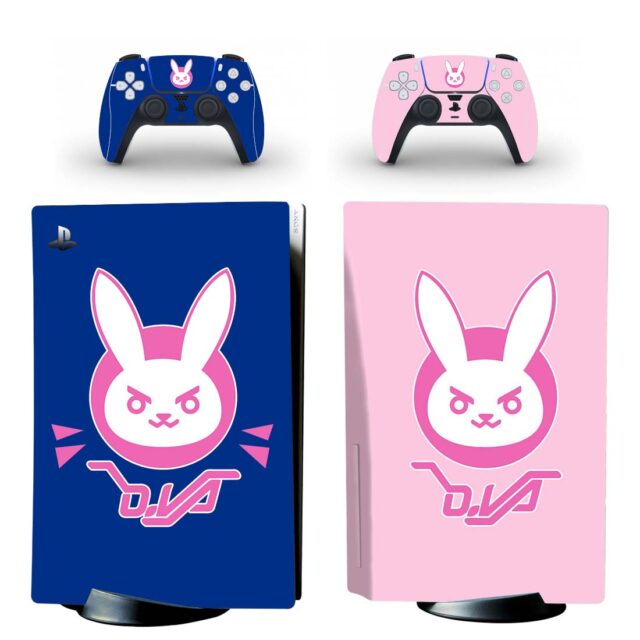 Overwatch Dva Rabbit PS5 Skin Sticker For PlayStation 5 And Controllers ...