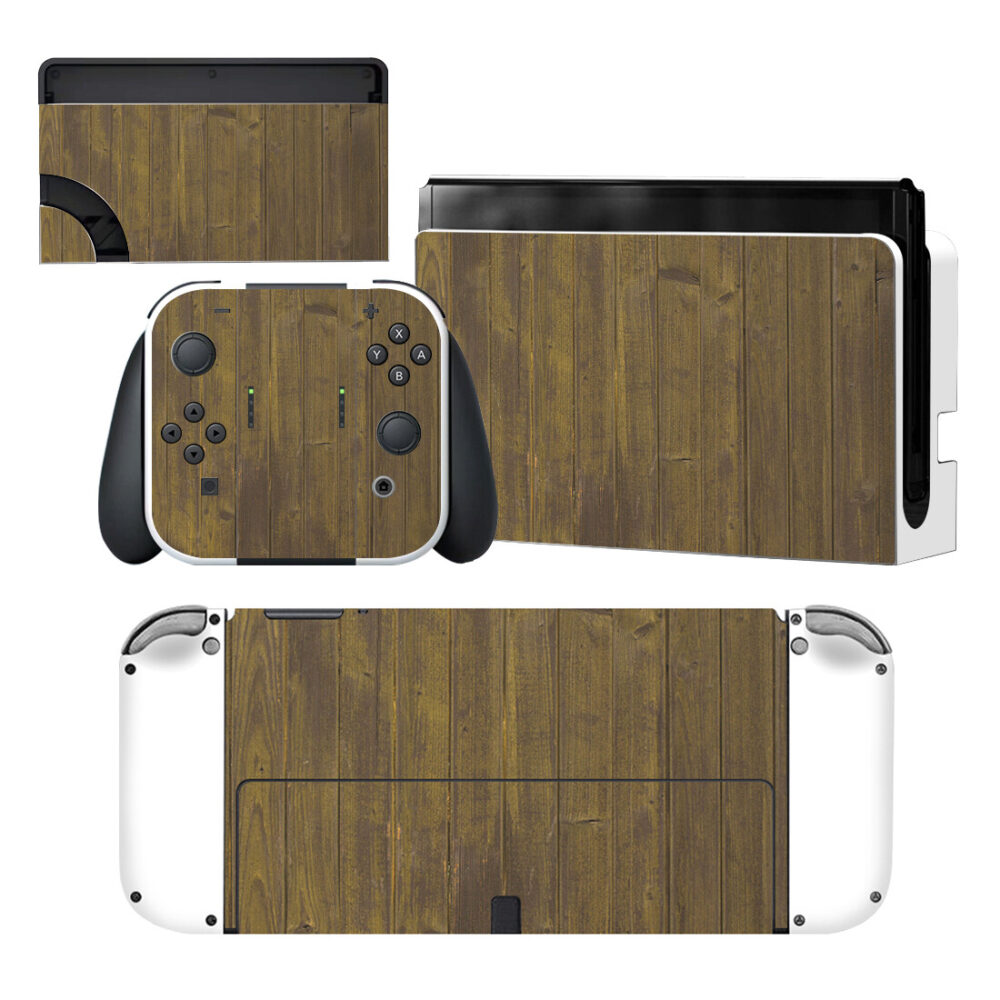 Normal Wood Design Skin Sticker Decal For Nintendo Switch OLED ...