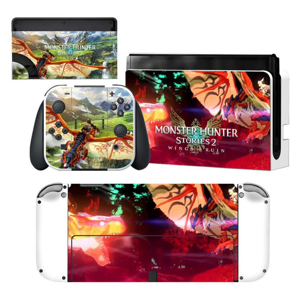 Monster Hunter Stories 2 Nintendo Switch OLED & Joycons Skin Sticker ...