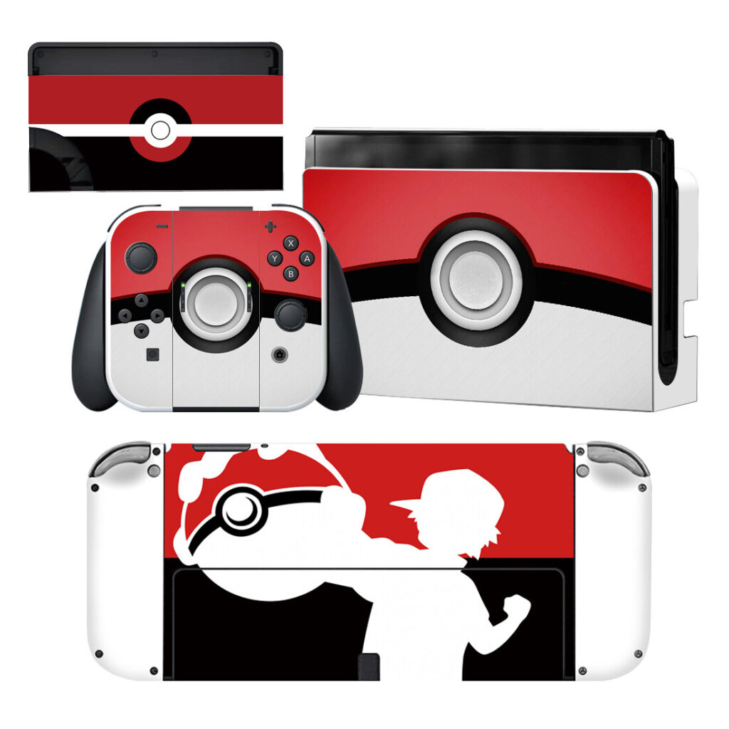 Pokemon Ash Ketchum Skin Sticker Decal For Nintendo Switch OLED ...