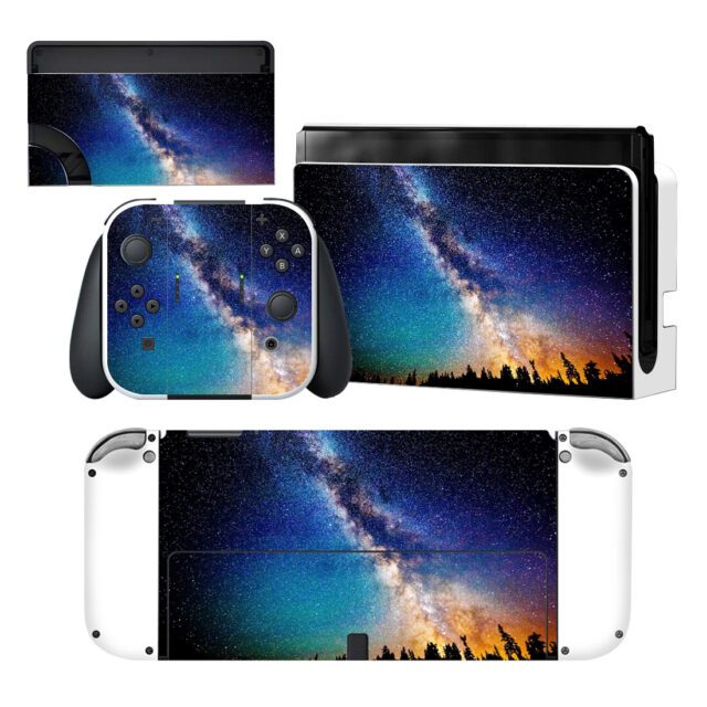 Milkyway Galaxy Nintendo Switch OLED & Joycons Skin Sticker Decal ...