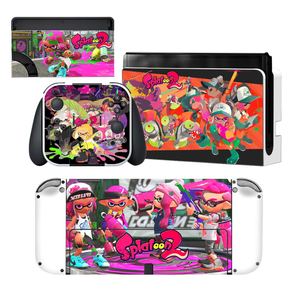 Splatoon 2 Skin Sticker Decal For Nintendo Switch OLED & Joycons ...
