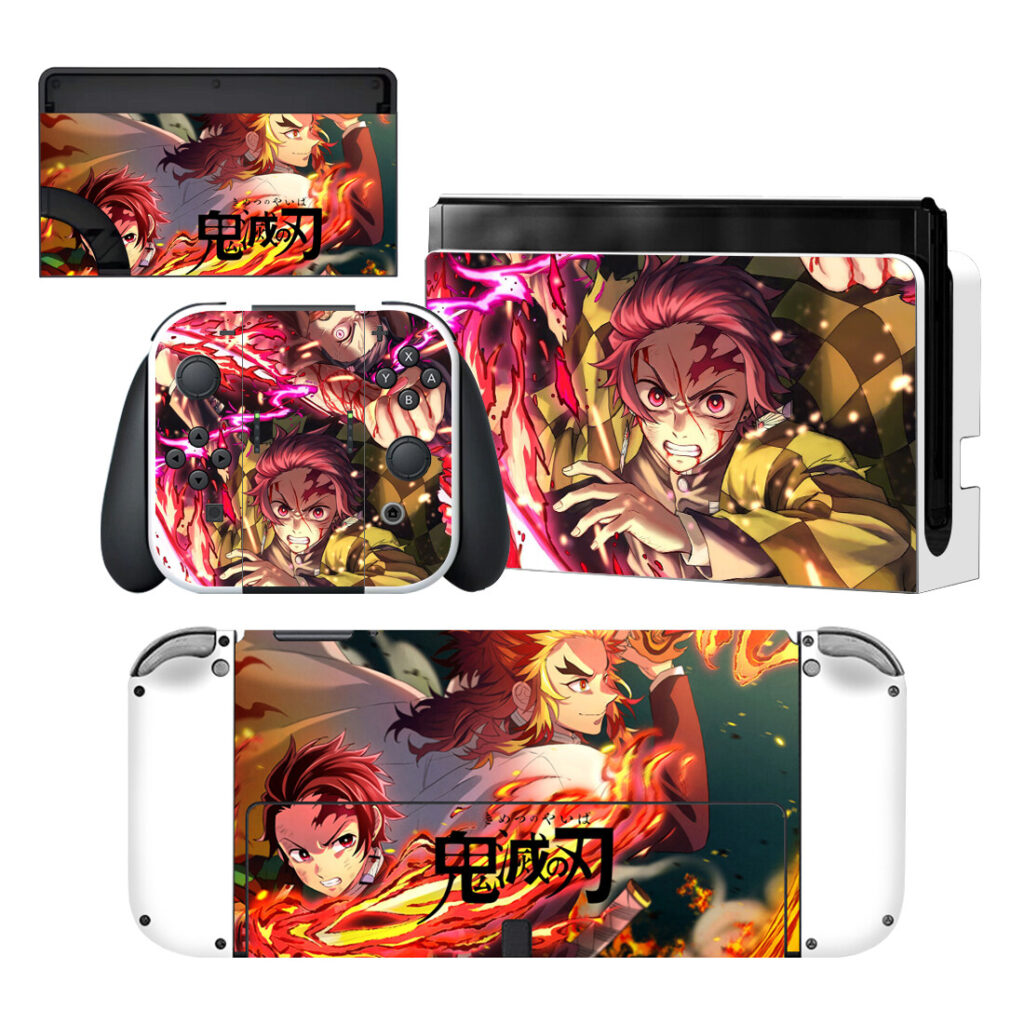 Demon Slayer Kimetsu No Yaiba Nintendo Switch OLED & Joycons Skin ...