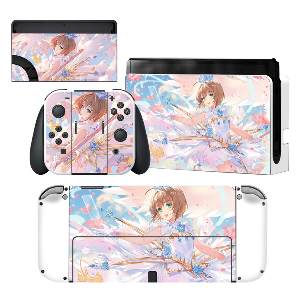 Cardcaptor Sakura Skin Sticker Decal For Nintendo Switch OLED & Joycons ...