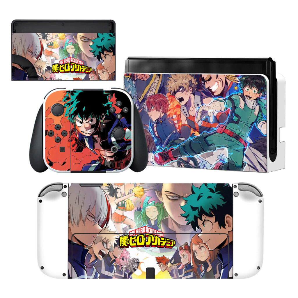 Anime My Hero Academia 3 Nintendo Switch OLED & Joycons Skin Sticker ...