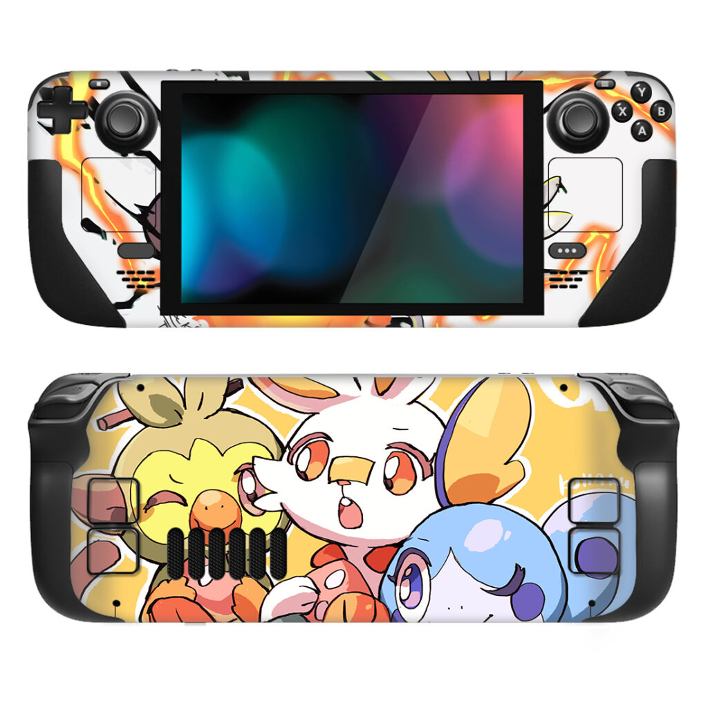 Pokemon Scorbunny Steam Deck Skin Sticker Decal - ConsoleSkins.co
