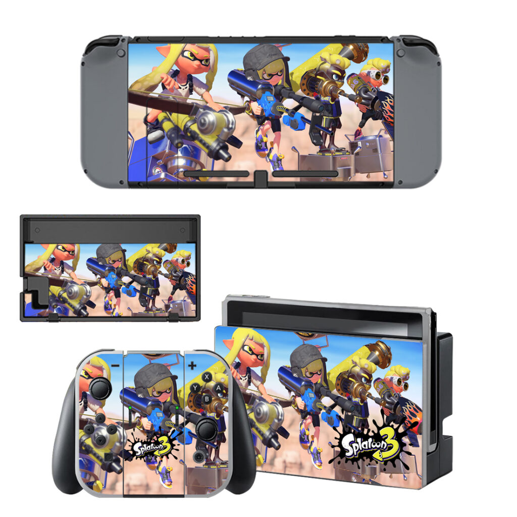 Splatoon III Nintendo Switch Skin Sticker Decal - ConsoleSkins.co