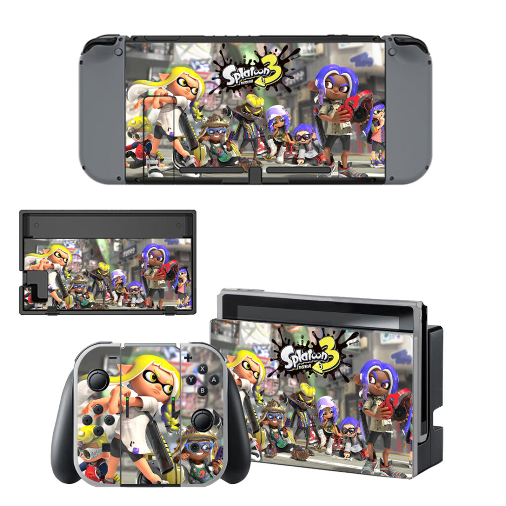 Splatoon III Skin Sticker For Nintendo Switch Design 2 - ConsoleSkins.co