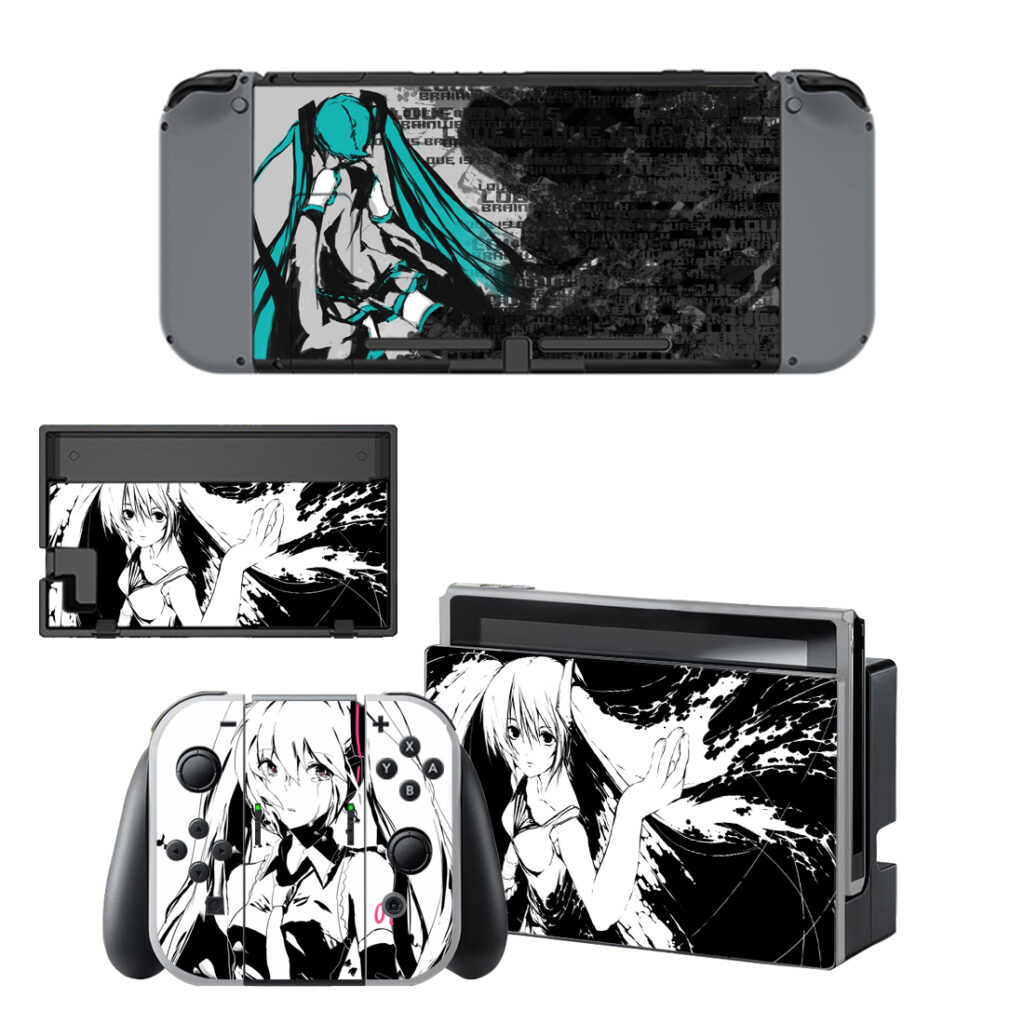 Hatsune Miku Nintendo Switch Skin Sticker Decal Design 1 - ConsoleSkins.co