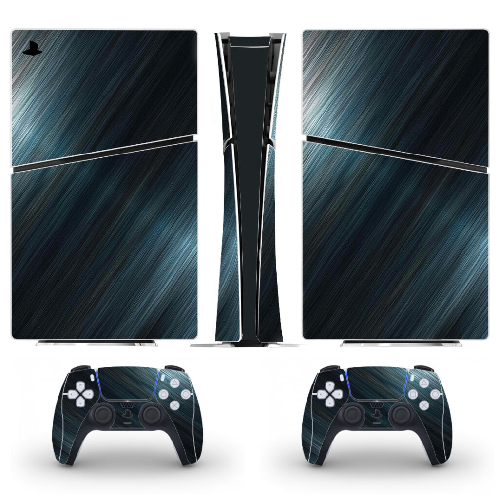 Black And Blue Gradient Shade Skin Sticker Decal For PS5 Slim ...