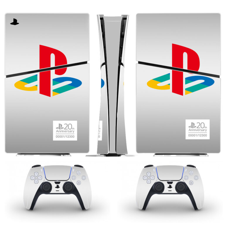 Playstation Logo PS5 Slim Skins Sticker Decal - ConsoleSkins.co