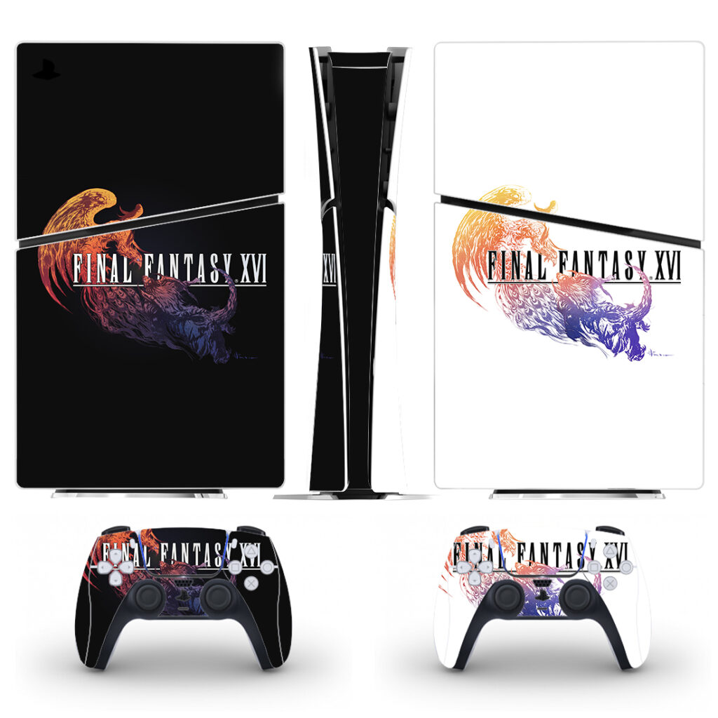 Final Fantasy XVI Logo Skin Sticker Decal For PS5 Slim - ConsoleSkins.co