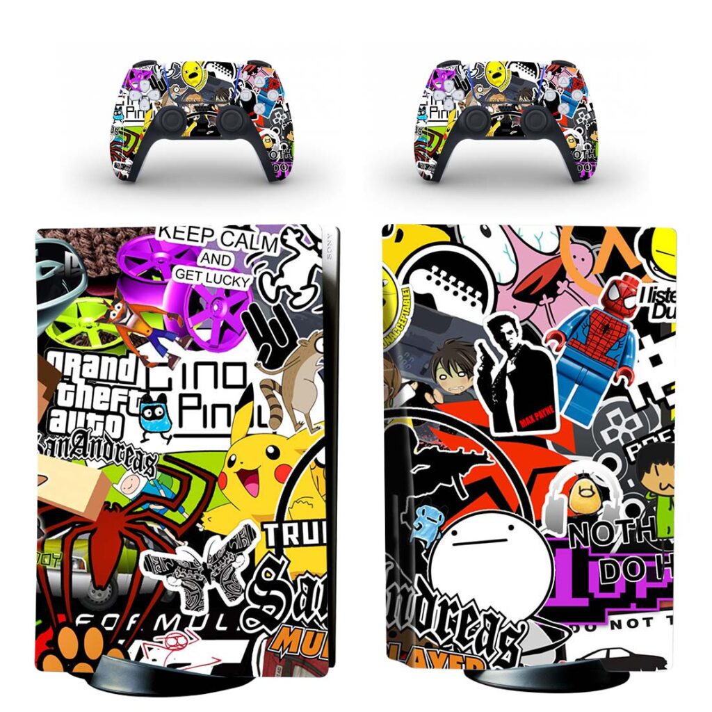 Sticker Bomb PS5 Skin Sticker - ConsoleSkins.co