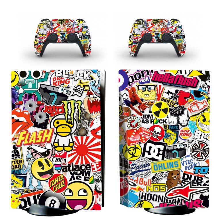 Sticker Bomb PS5 Skin Sticker Design 1 - ConsoleSkins.co
