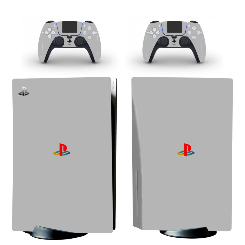 Playstation Symbol On Gray PS5 Skin Sticker - ConsoleSkins.co