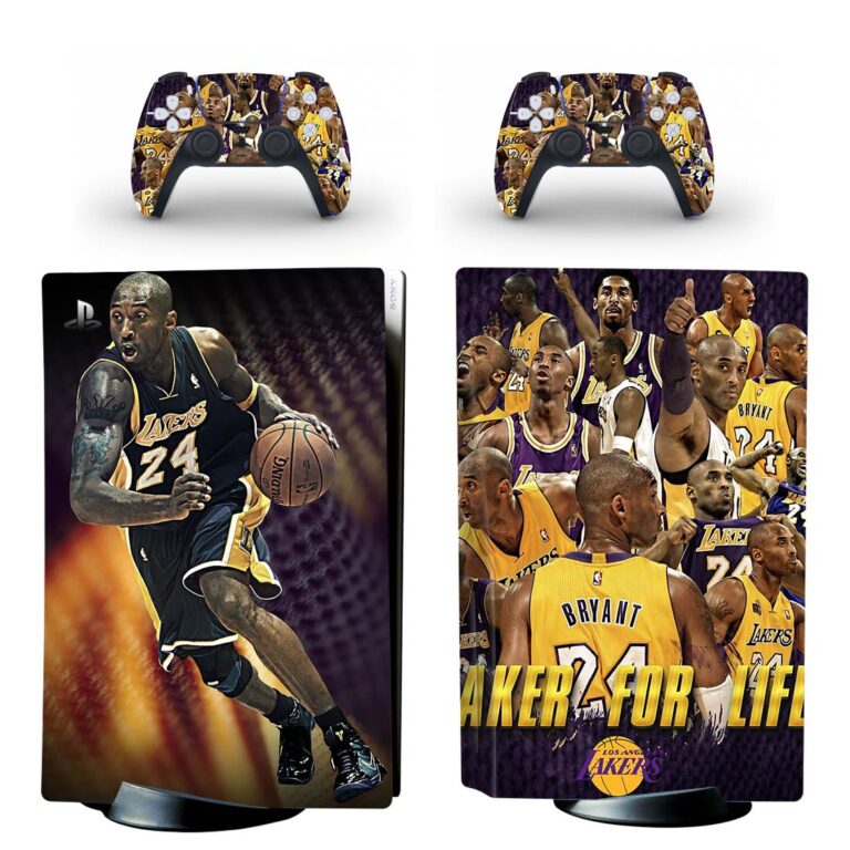Kobe Bryant Lakers For Life PS5 Skin Sticker - ConsoleSkins.co