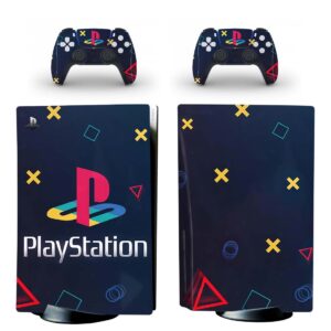 Playstation Symbol Pattern PS5 Skin Sticker Decal - ConsoleSkins.co