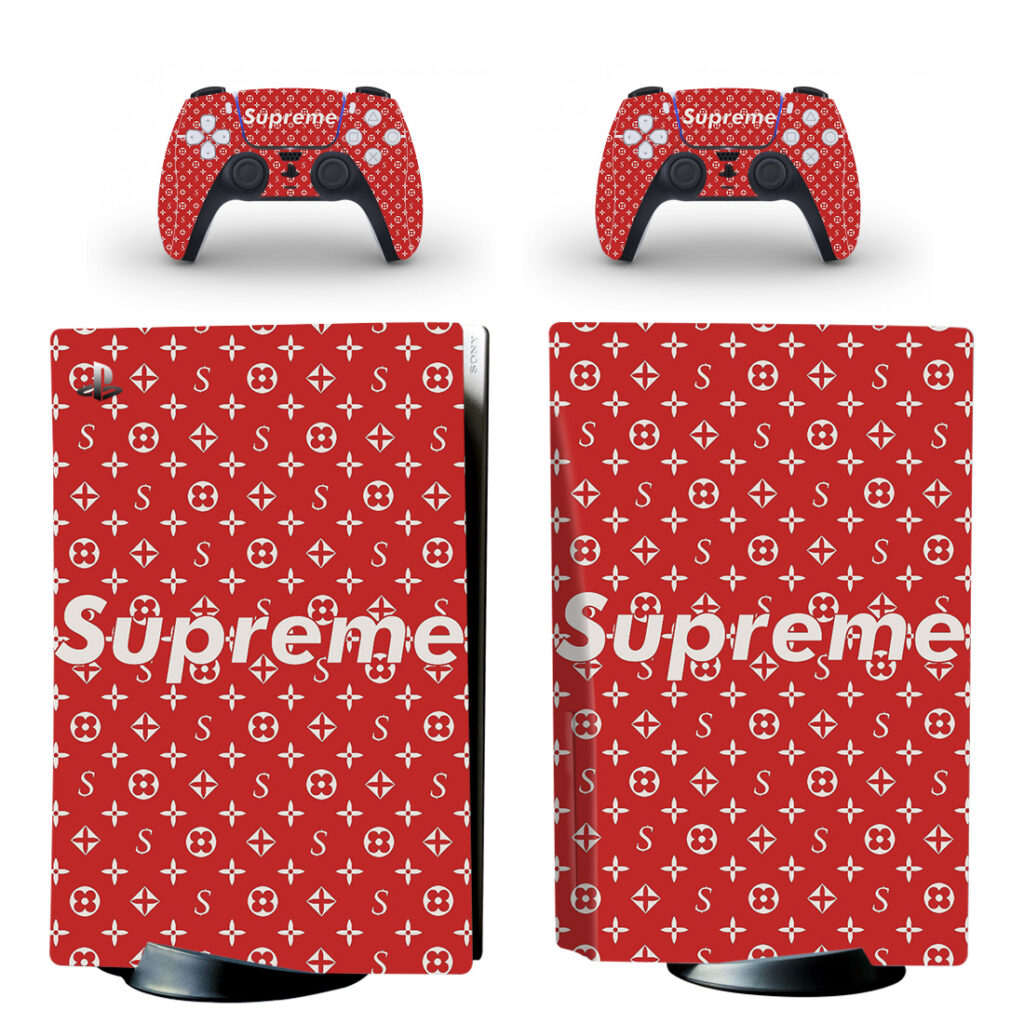Supreme Console Skin Sticker And Controllers - ConsoleSkins.co
