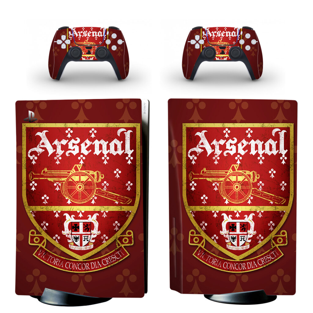 Arsenal Victoria Concordia Crescit PS5 Skin Sticker - ConsoleSkins.co