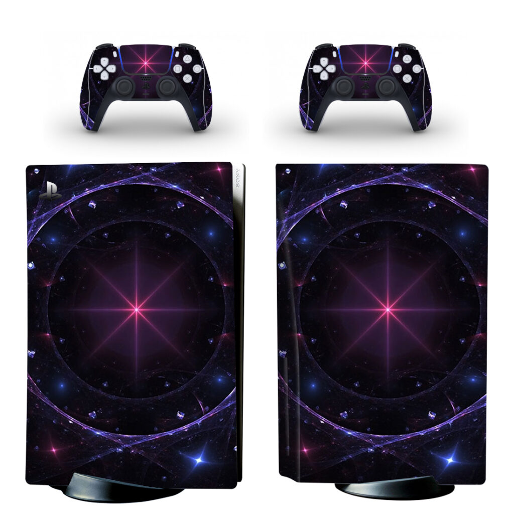 3D Dimension Shiny Compass PS5 Skin Sticker - ConsoleSkins.co