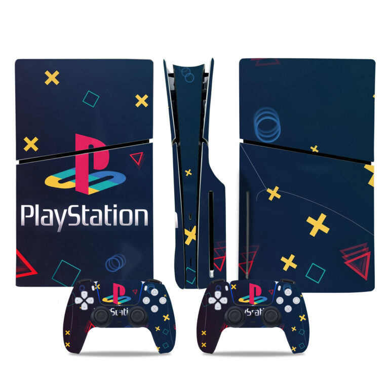 Colorful Playstation Symbol Pattern Skin Sticker For PS5 Slim ...