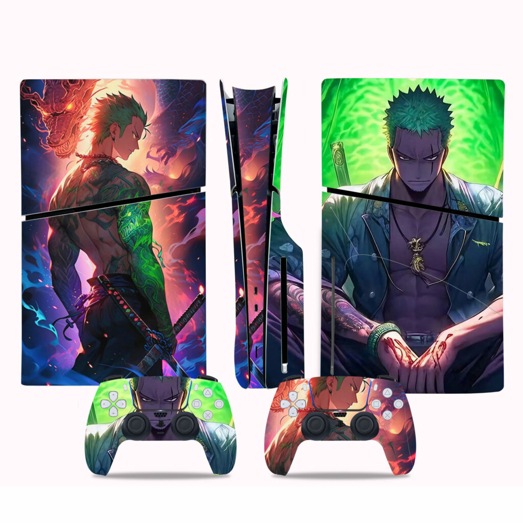Roronoa Zoro One Piece PS5 Slim Skin Sticker Cover - ConsoleSkins.co