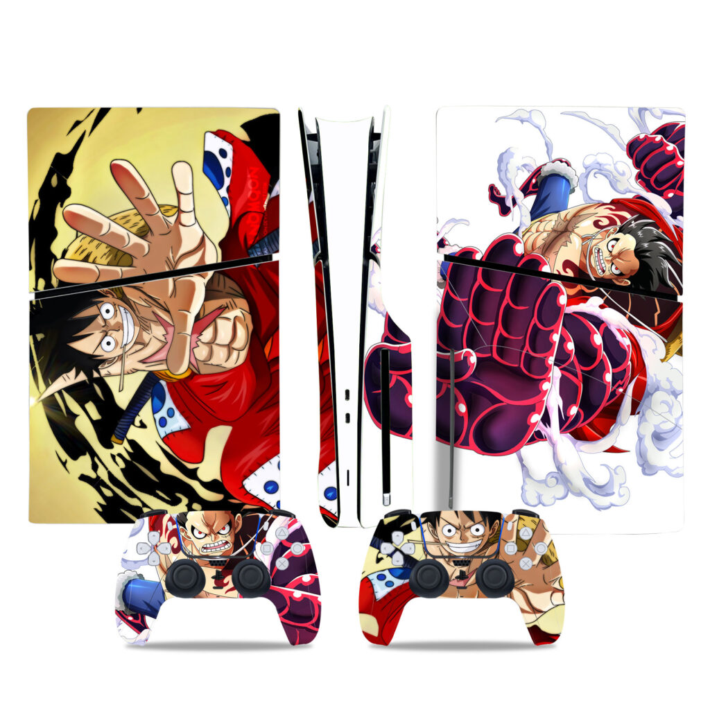 One Piece Monkey D. Luffy And Gear 4 PS5 Slim Skin Sticker Cover ...