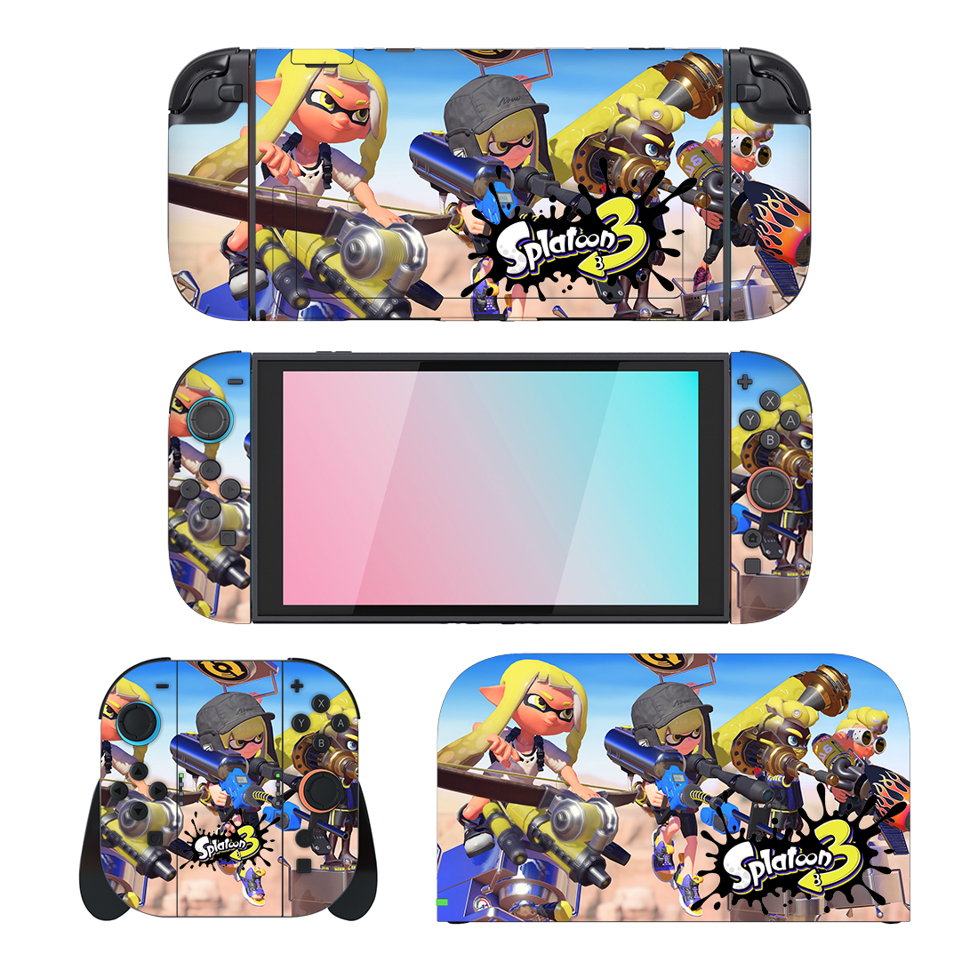 Splatoon 3 Character Nintendo Switch 2 Skin Sticker Decal - ConsoleSkins.co